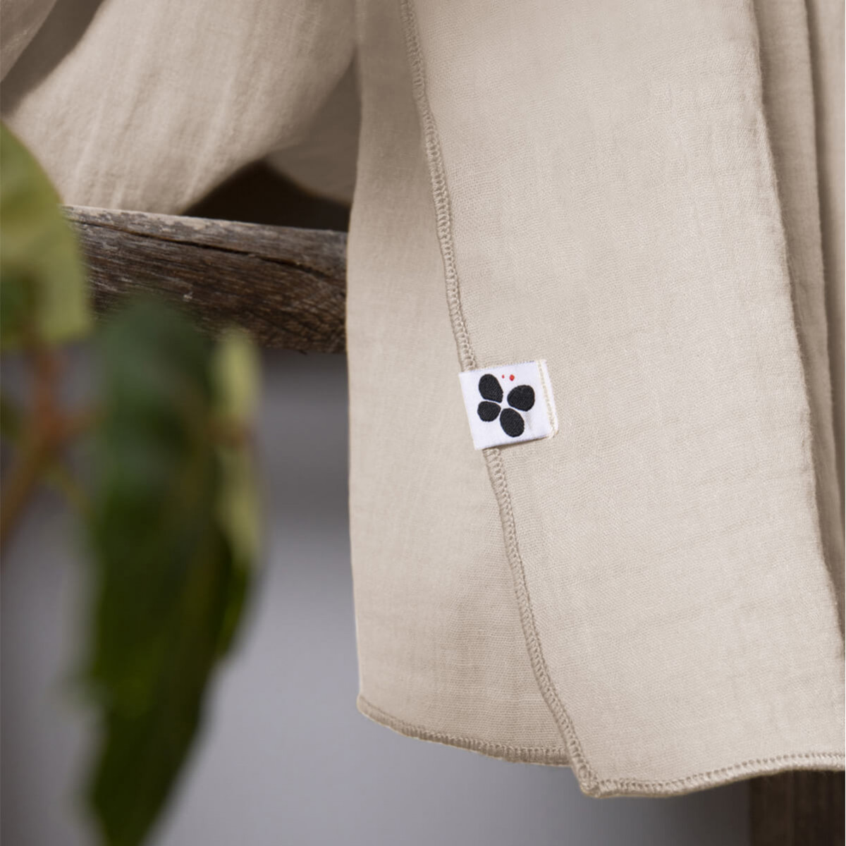 OUREA - Rideau Ajustable 140x300 cm Gaze de Coton Pampa + 8 Anneaux ...