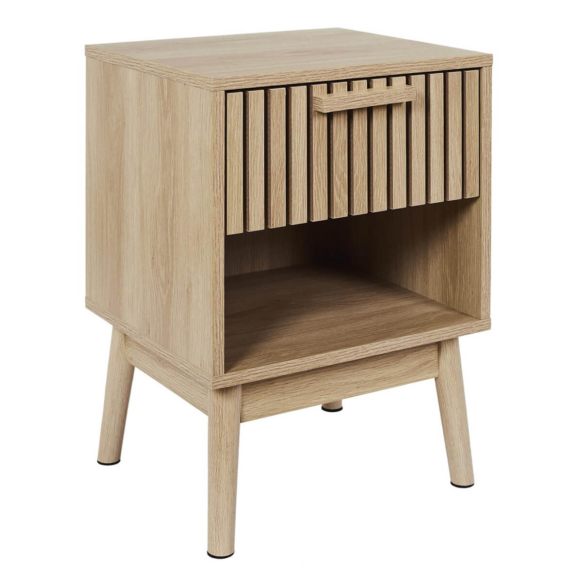PAJAN - Commode 3 Tiroirs Effet Bois avec Tasseaux - Altobuy.fr ...