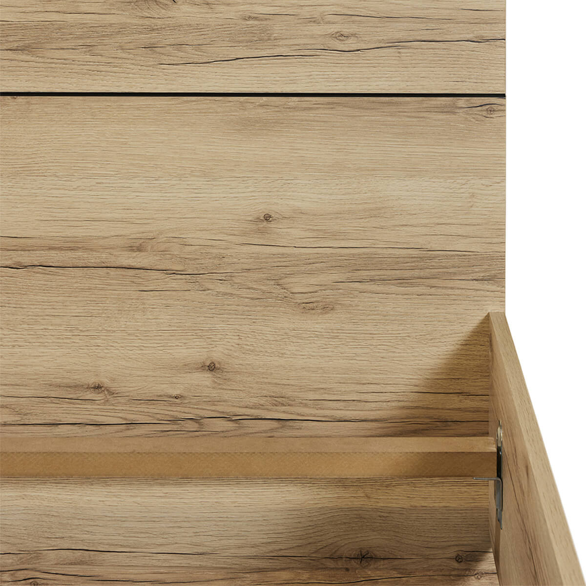 GAMMA - Chambre Lit 160x200 et 2 Chevets Aspect Bois et Pied Avant ...