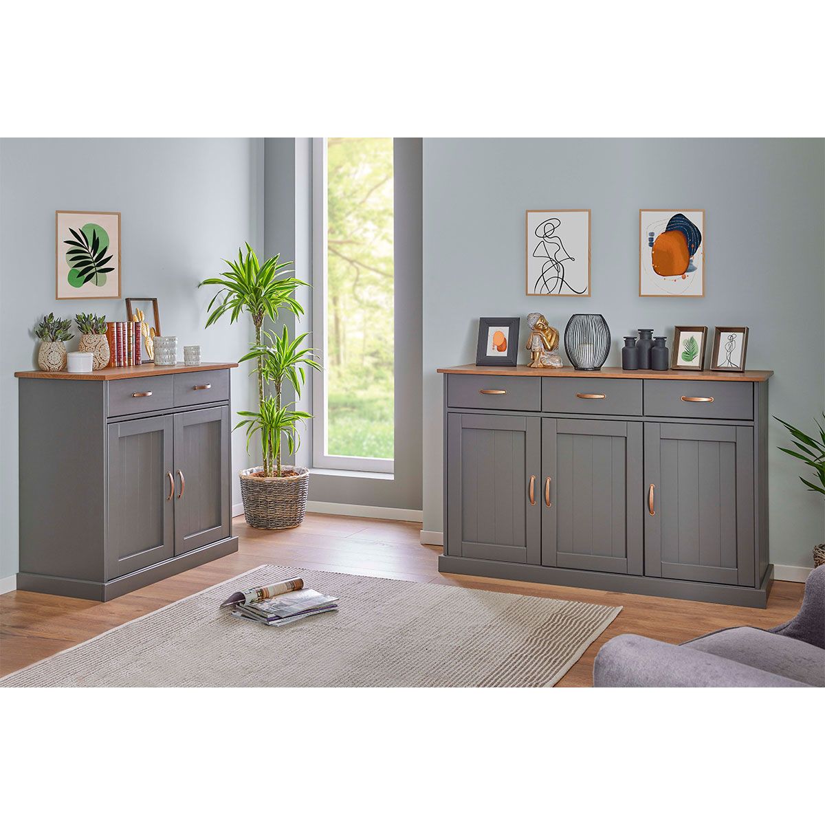 MELINA - Pack Séjour 2 Buffets de Rangement en Pin Massif - Altobuy.fr ...