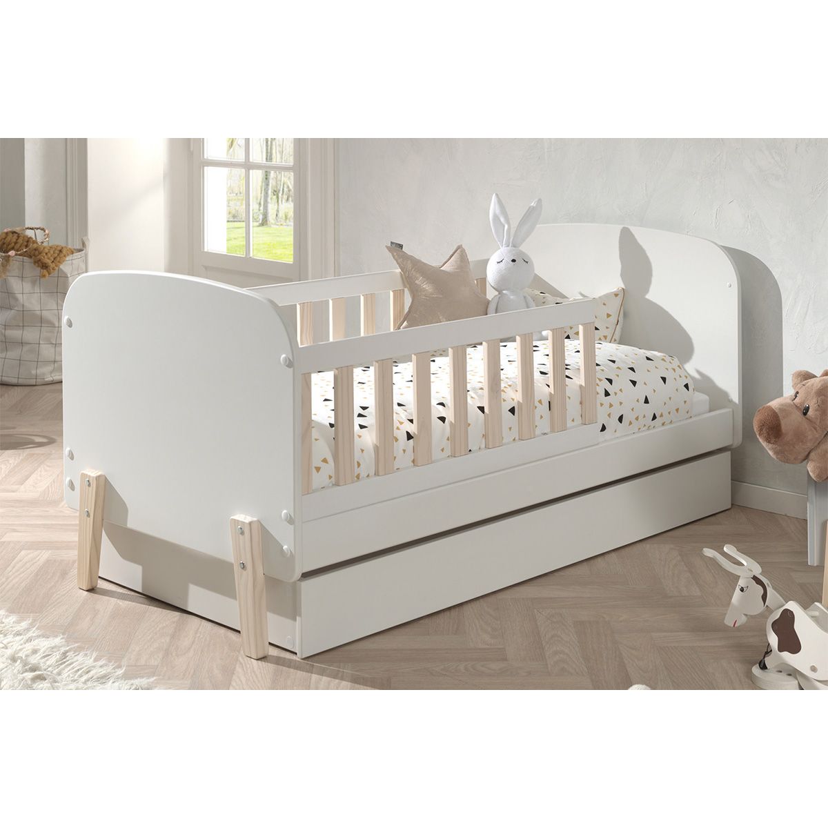 BODHI WHITE - Lit Junior 70x140cm avec Tiroir de Lit - Altobuy.fr ...