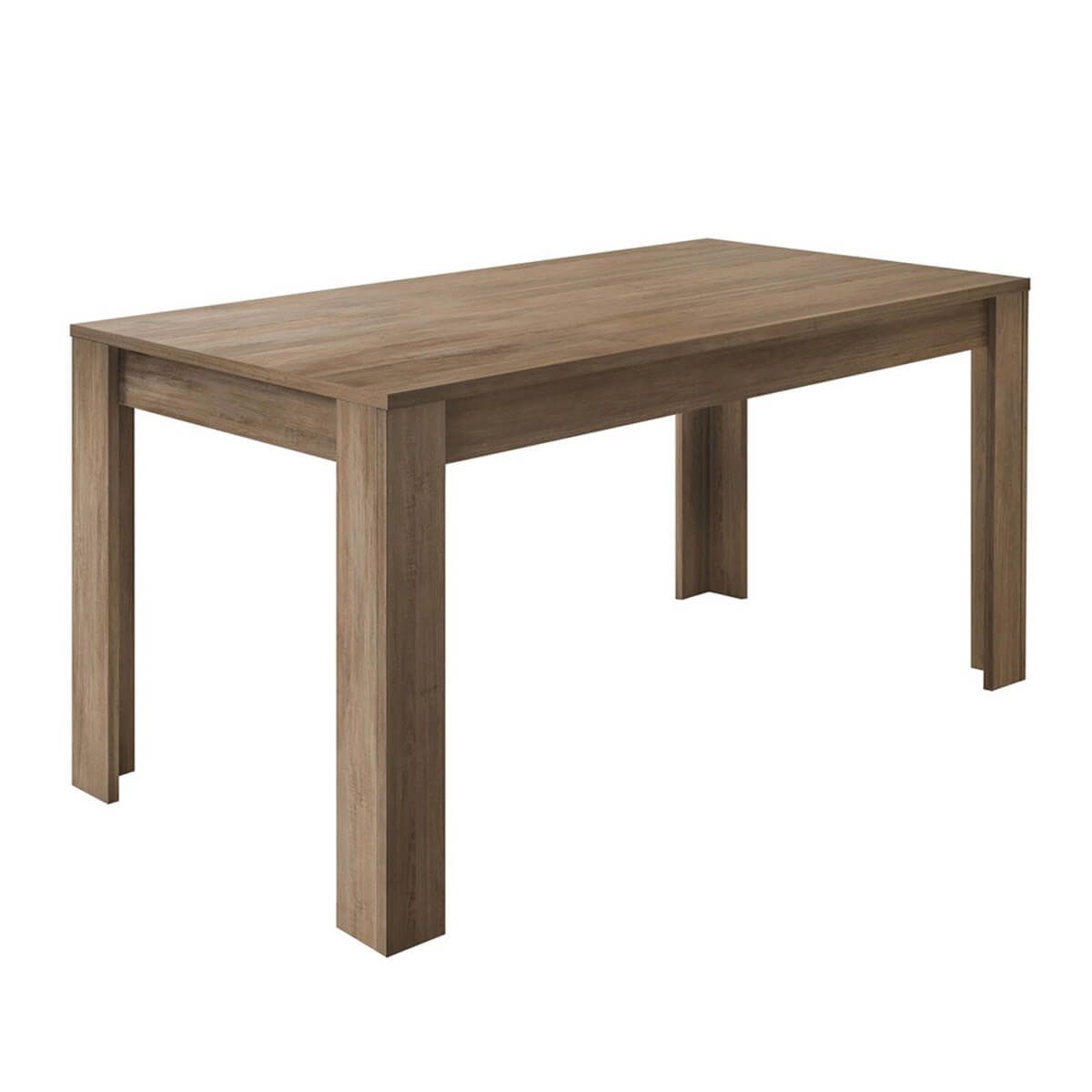 MERCURE - Table Repas Extensible Plateau et Pieds Aspect Chêne Mercure ...