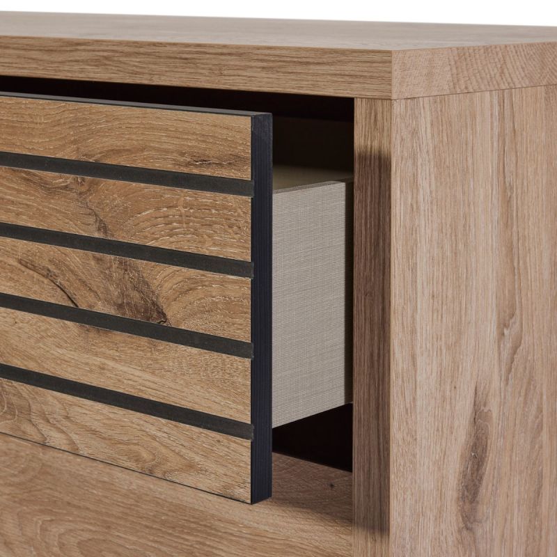 Commode 3 tiroirs aspect bois et noir - NIKITA - Altobuy.fr - Meubles ...