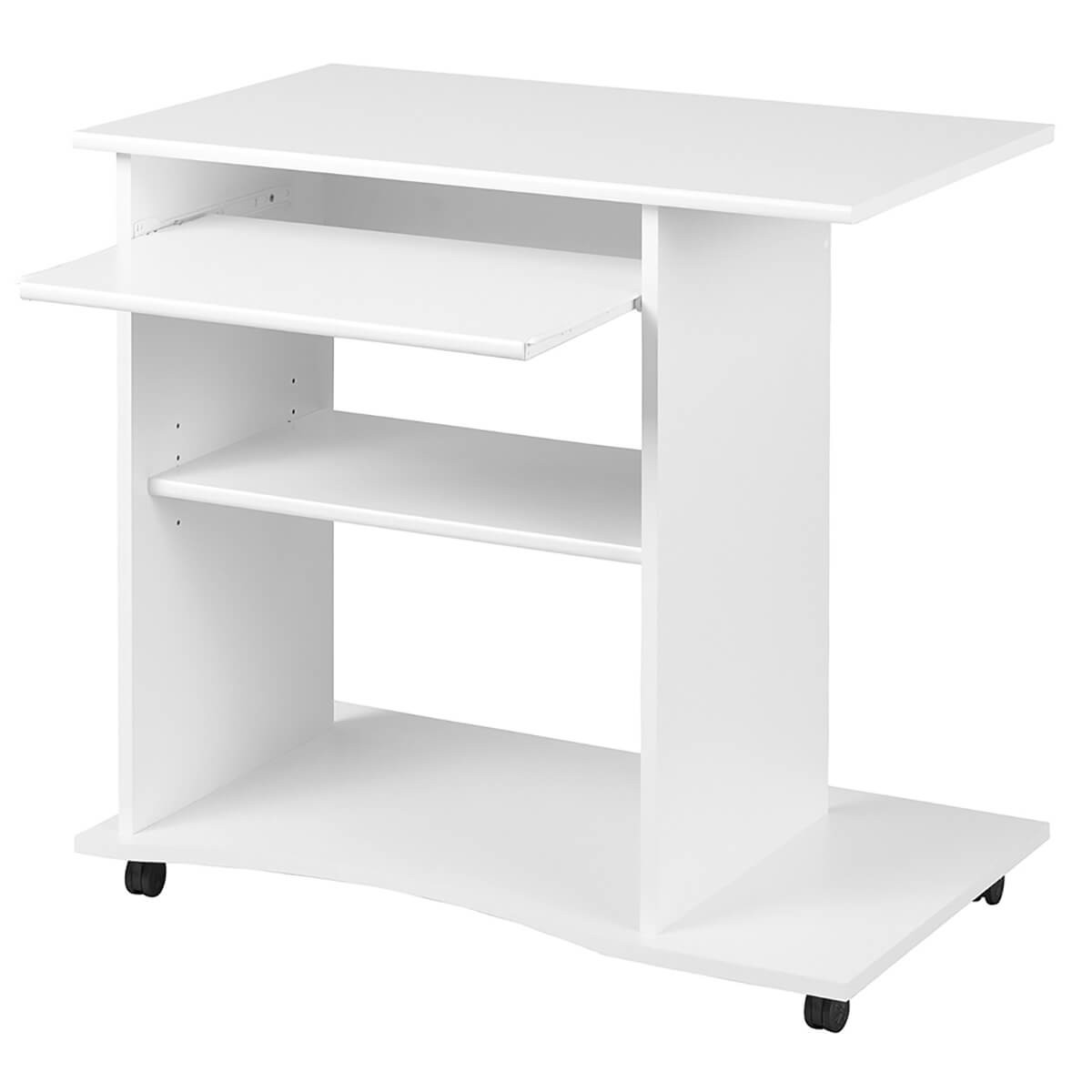 TEO - Meuble Informatique sur Roulettes Coloris Blanc - Altobuy.fr ...