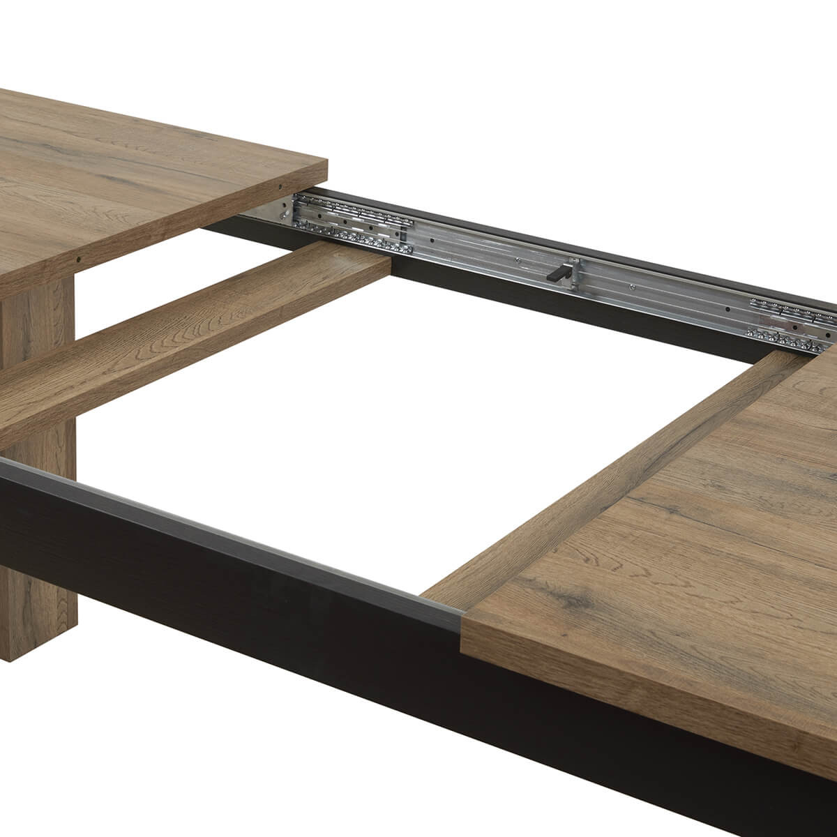 CARSON - Table Allongeable 180-230cm Effet Bois Naturel et Noir - Altobuy.fr - Meubles, Salons ...