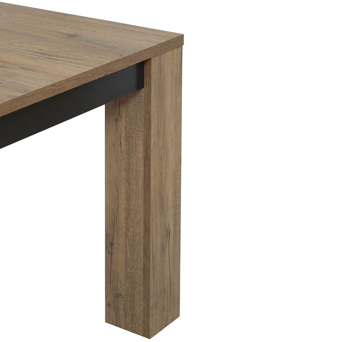 CARSON - Table Allongeable 180-230cm Effet Bois Naturel et Noir - Altobuy.fr - Meubles, Salons ...