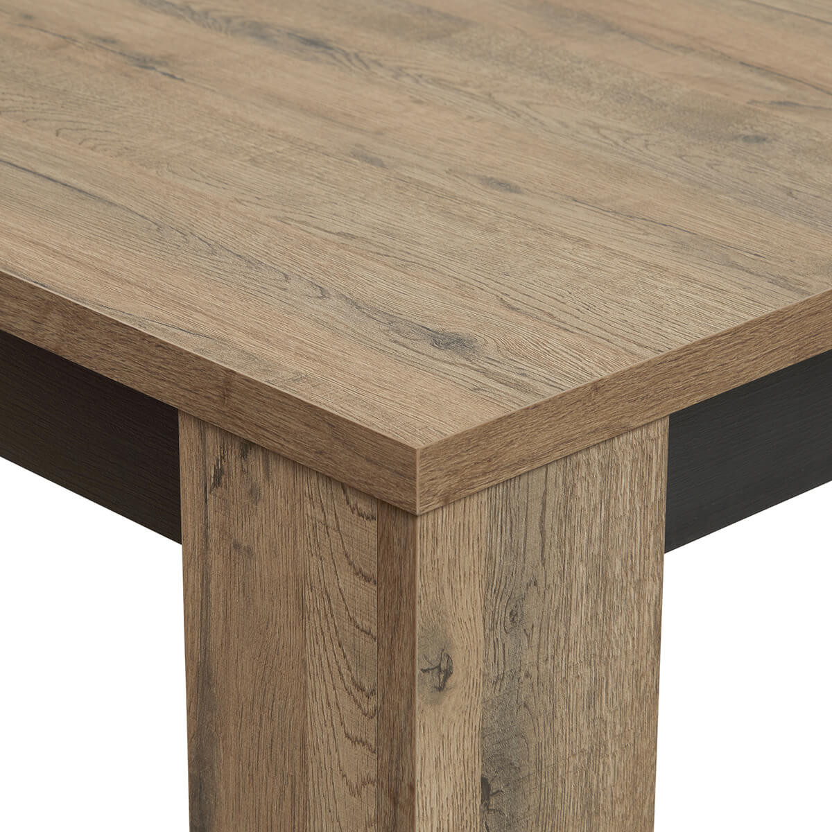 CARSON - Table Allongeable 180-230cm Effet Bois Naturel et Noir - Altobuy.fr - Meubles, Salons ...